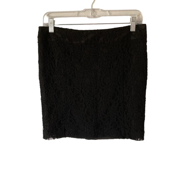 Express | Skirts | Express Mini Skirt Womens Size 6 Black Lace Mini ...